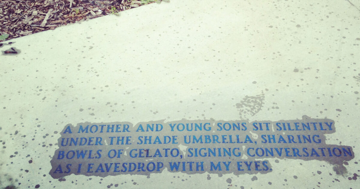Edmonton Arts Council | Callingwood Sidewalk Poetry