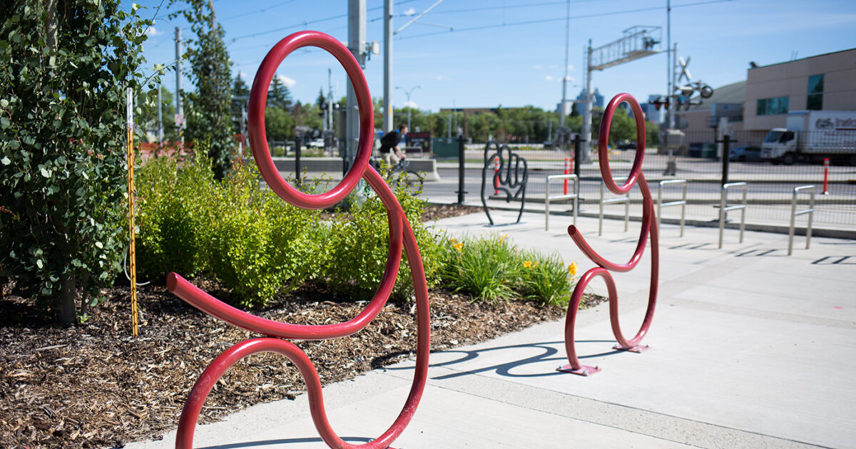 Edmonton Arts Council | NAIT LRT Bike Racks
